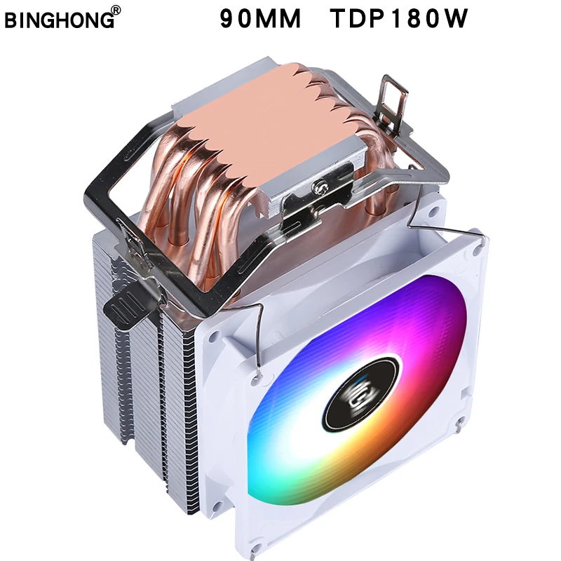 6-copper-tube-cpu-radiator-mute-90MM-PWM-fan-computer-processor-LGA1155 ...