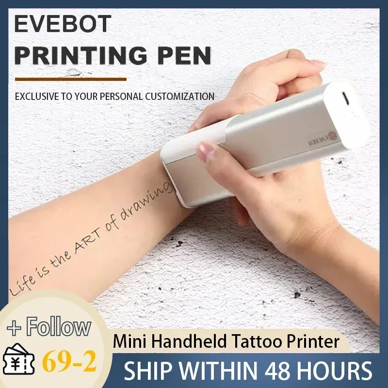 EVEBOT-Mini-Portable-Printer-Tattoo-Printpen-for-Men-Women-Handheld ...