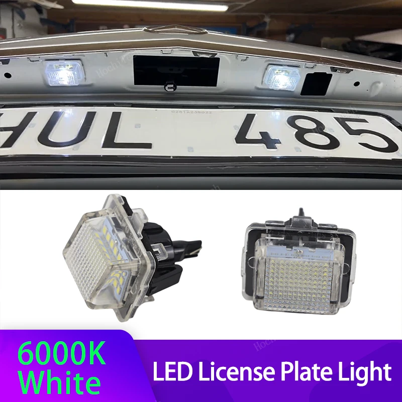 2pcs Error Free SMD LED Number License Plate Light Kit for Mercedes C E ...