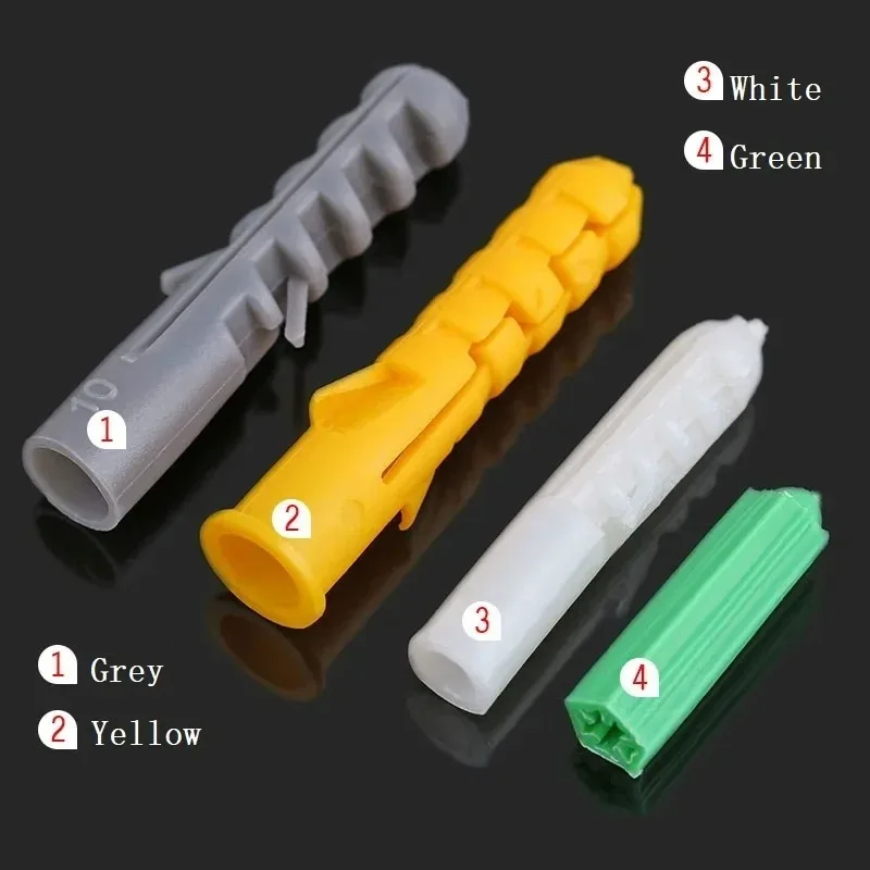Plastic Plug Anchor Pack With Screw Plastic Expansion Pipe Rubber ...