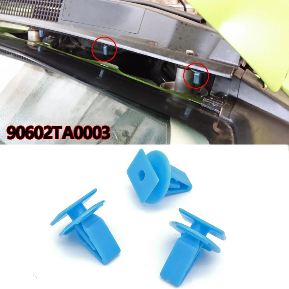 For Honda Accord Civic Cr-z Jazz Car Windshield Cowl Top Fastener Clips ...