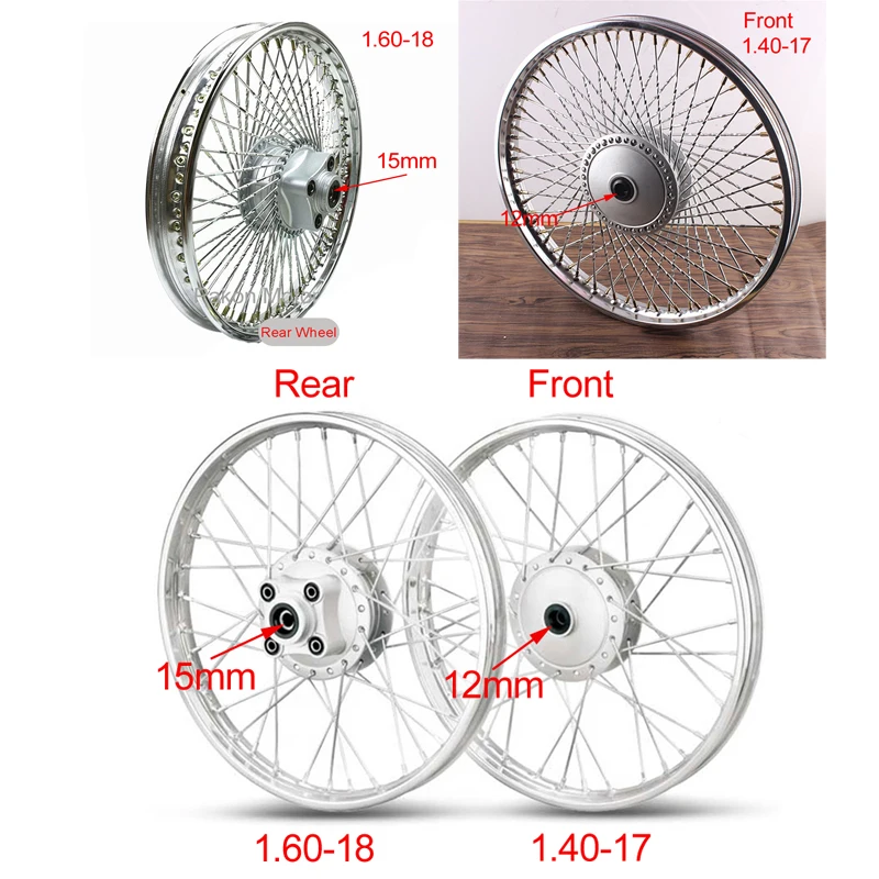 Motorcycle Wheel Rim Complete for Honda Jialing Lifan Dayang Loncin CG ...