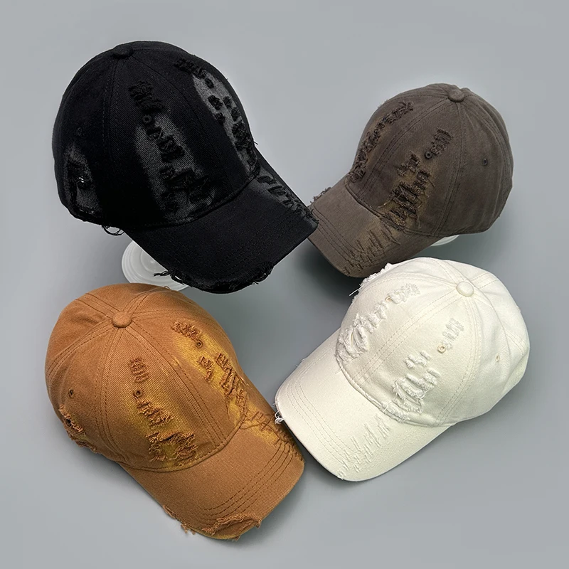 Distress-Gradient-Baseball-Hats-New-Men-Women-Broken-Style-Sunshade ...