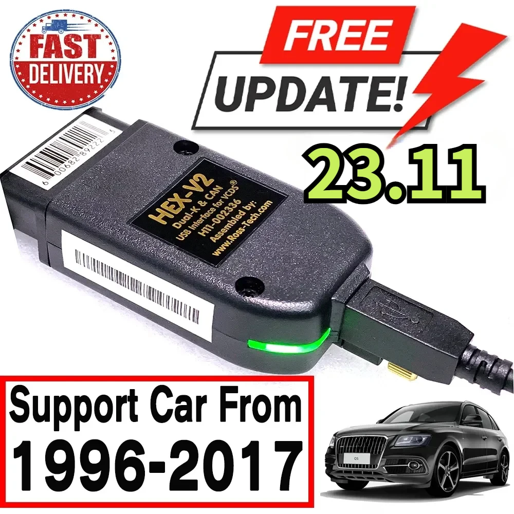 Newest-2023-V23-11-VAGCOM-Scanner-USB-Interface-Unlimited-VINS-Autocom-Diagnostic-VCDS-Cable ...