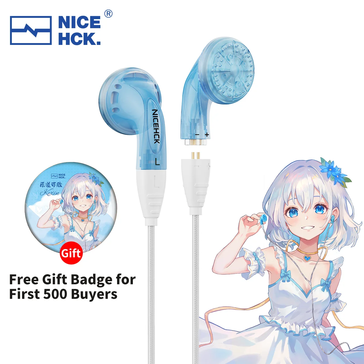 NiceHCK-YDX-HiFi-Wired-Earbud-14-8mm-Dynamic-Driver-In-ear-Earphone ...