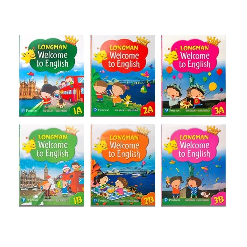 HongKong-Longman-Welcome-to-English1-6-2A-2B-Class-Book-and-4-Workbooks ...
