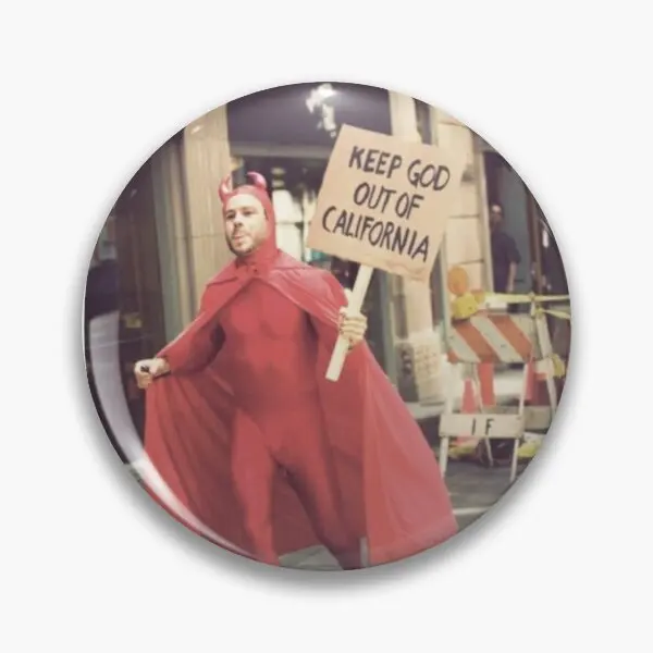 Keep God Out Of California Jackass Meme Soft Button Pin Cartoon Gift ...