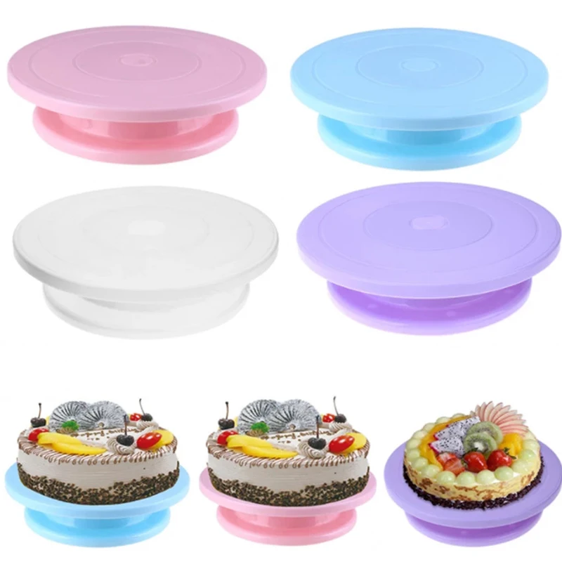 Baking Turntable Rotating Cake Decorating Table Pp Plastic Decorating ...
