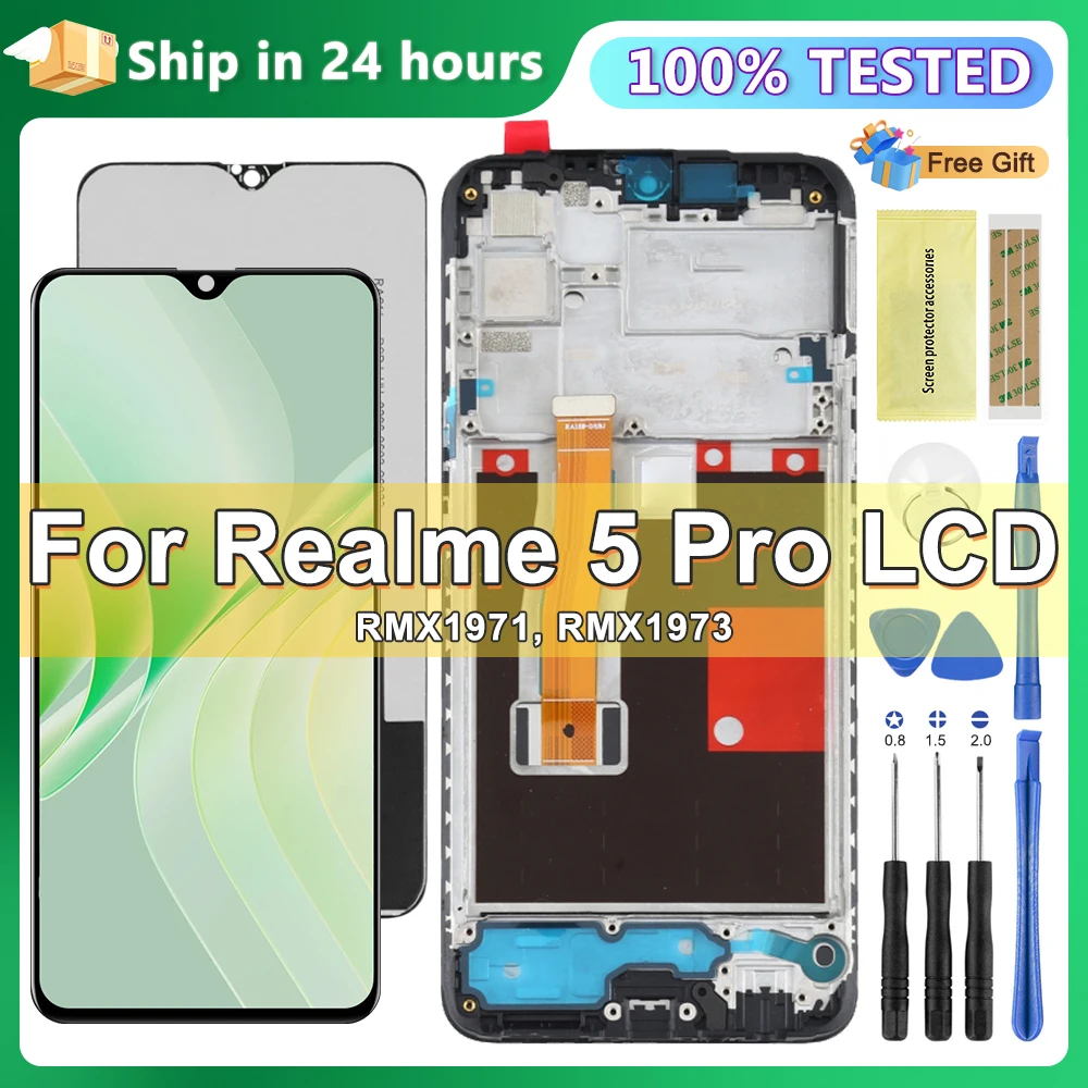 6-3-Original-For-OPPO-Realme-5-Pro-5Pro-LCD-With-Frame-RMX1971-Display ...