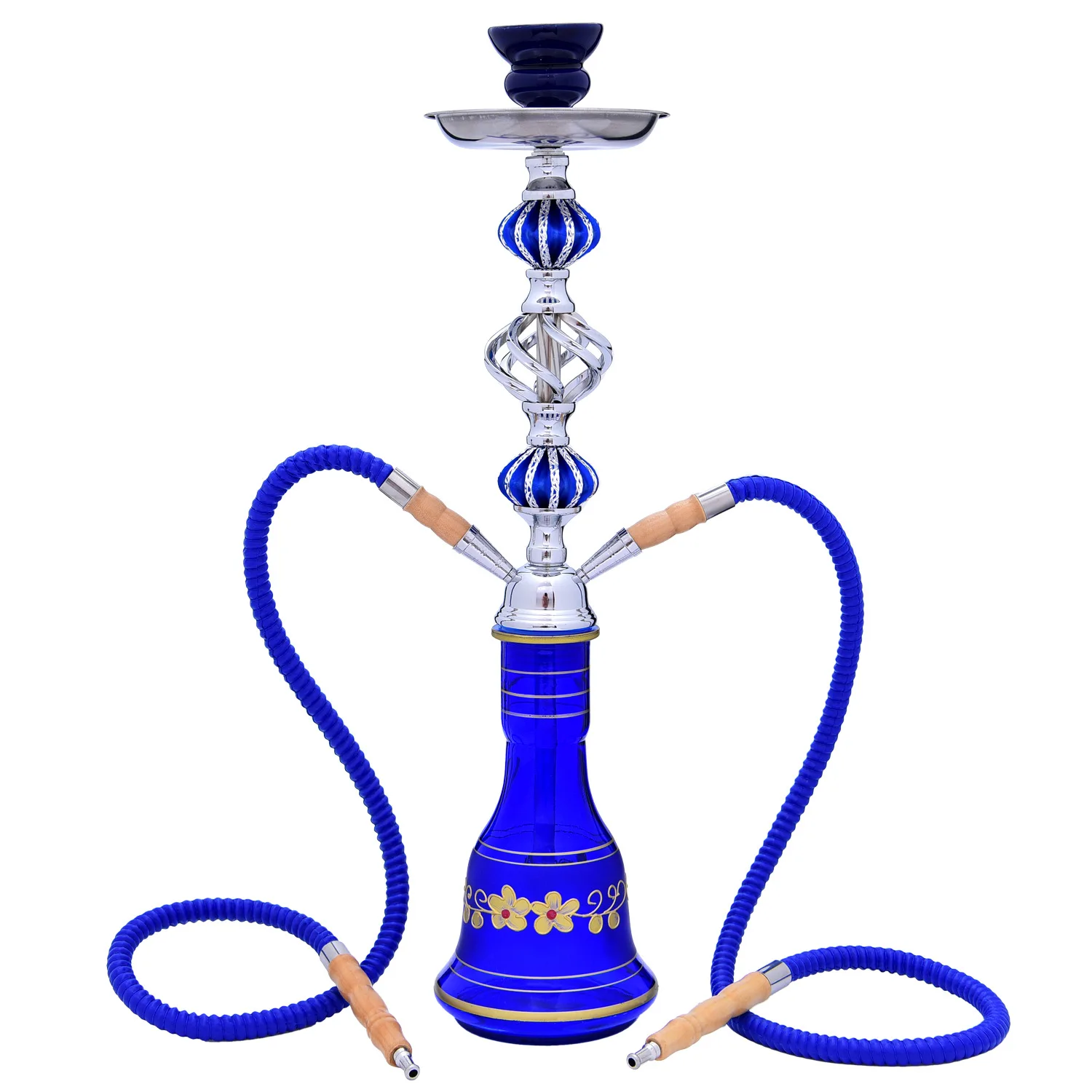 Chicha - narguilé,Ensemble de 2 tuyaux de narguilé en verre,accessoires ...