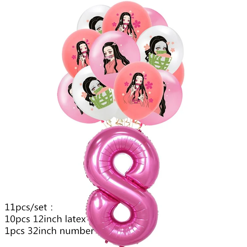 Birthday Balloons Anime Demon Slayer Kimetsu No Yaiba Nezuko Kamado ...