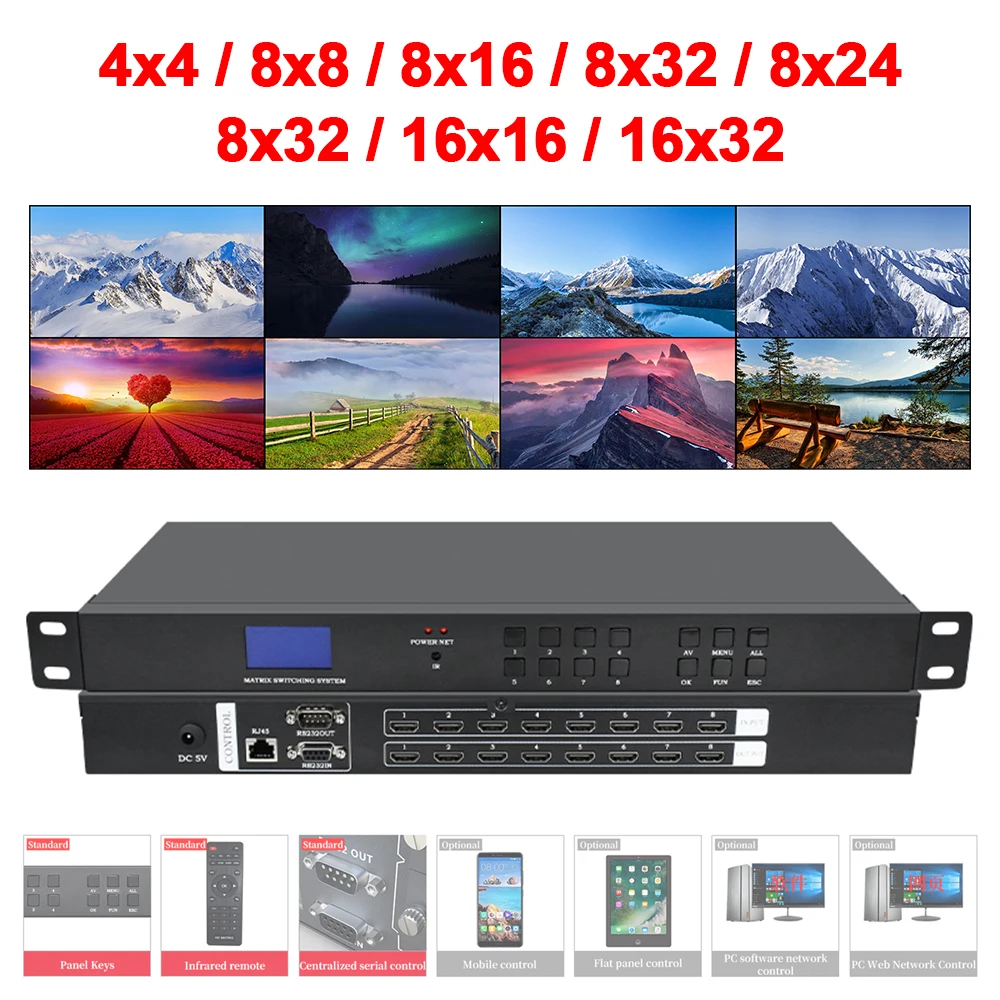 4x4-8x8-8x16-16x16-16x32-Audio-Video-wall-controller-Matrix-Splicing ...
