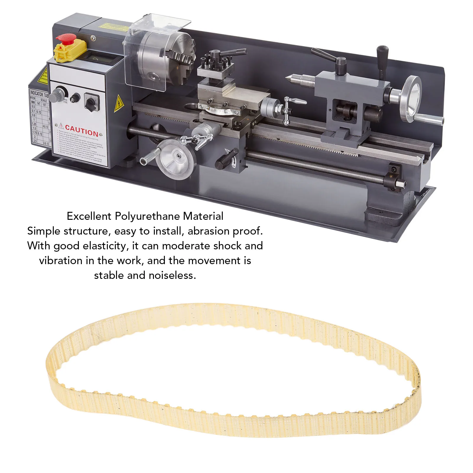 Mini Lathe Belt User Friendly Good Shock Absorption Good Compatibility ...