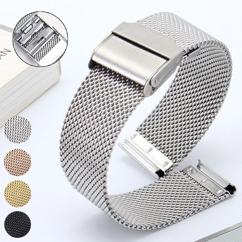 0-6mm-Mesh-Milanese-Loop-Strap-18mm-20mm-22mm-Watch-Band-Stainless ...