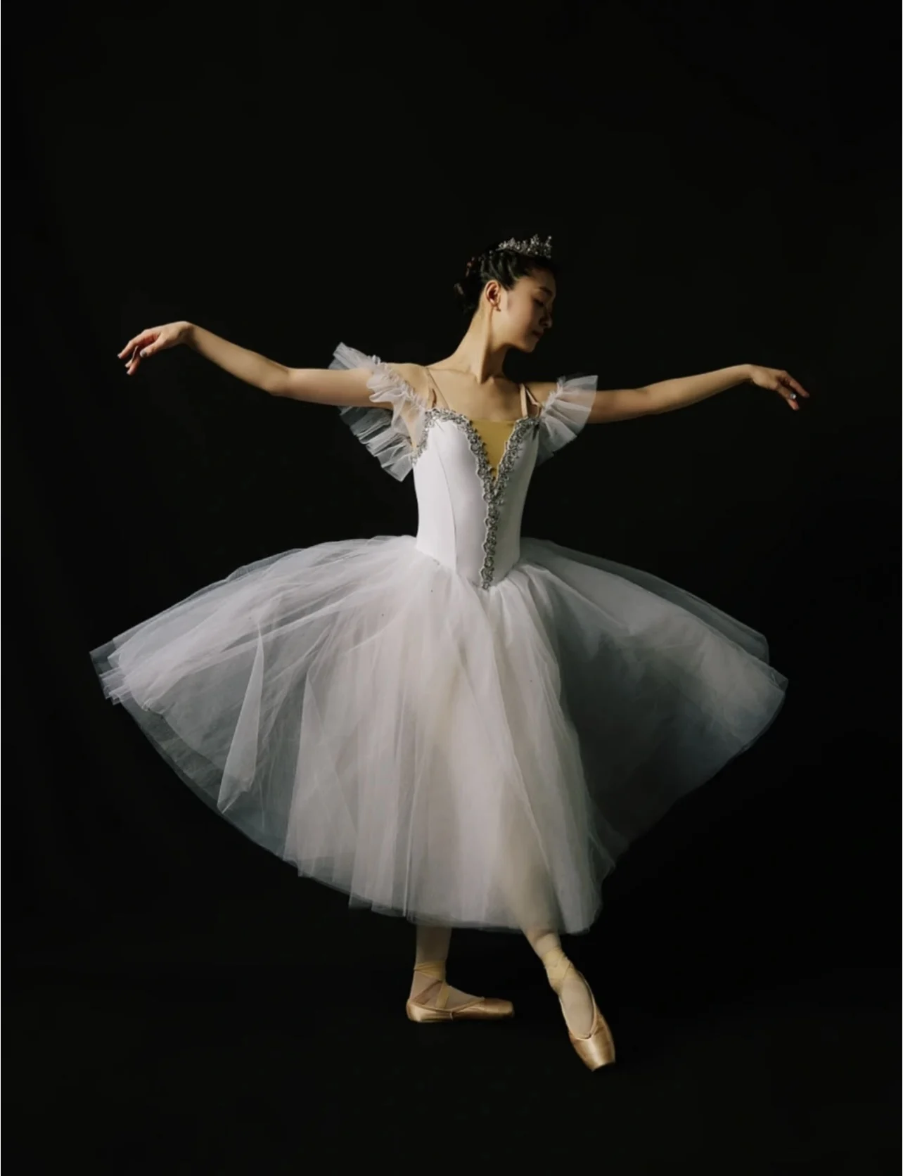 White-Adult-Competition-Professional-Dance-Ballet-Dress-Fairy-Long ...