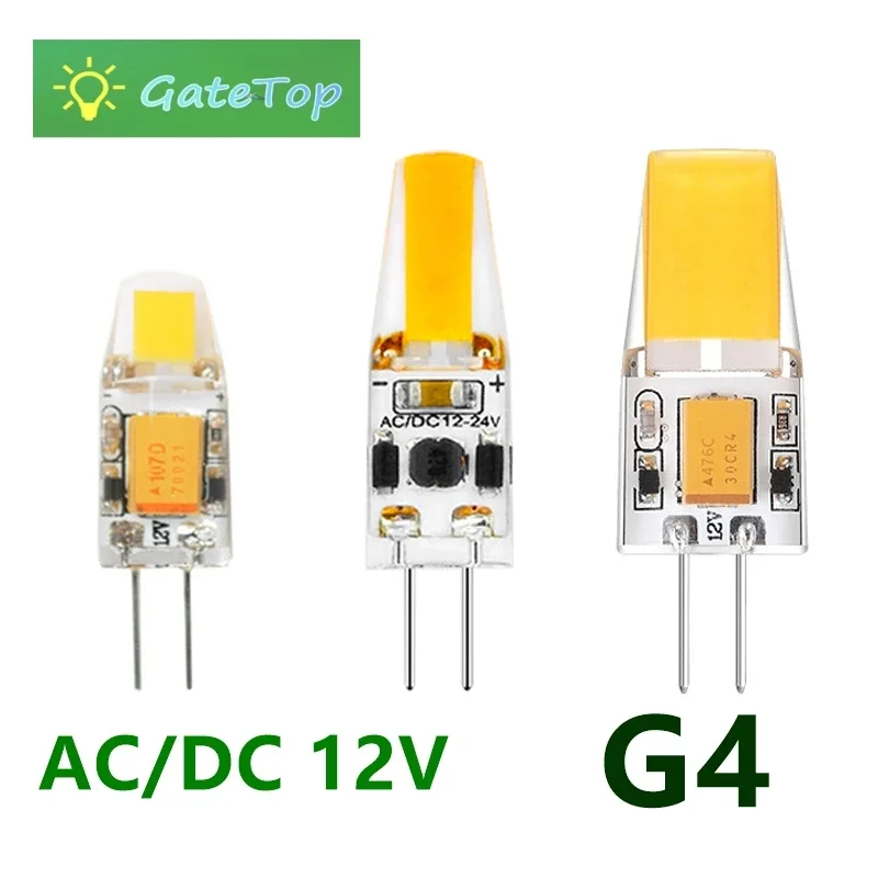 1-10PCS mini LED bulb G4 Low voltage 12V COB warm white light is ...