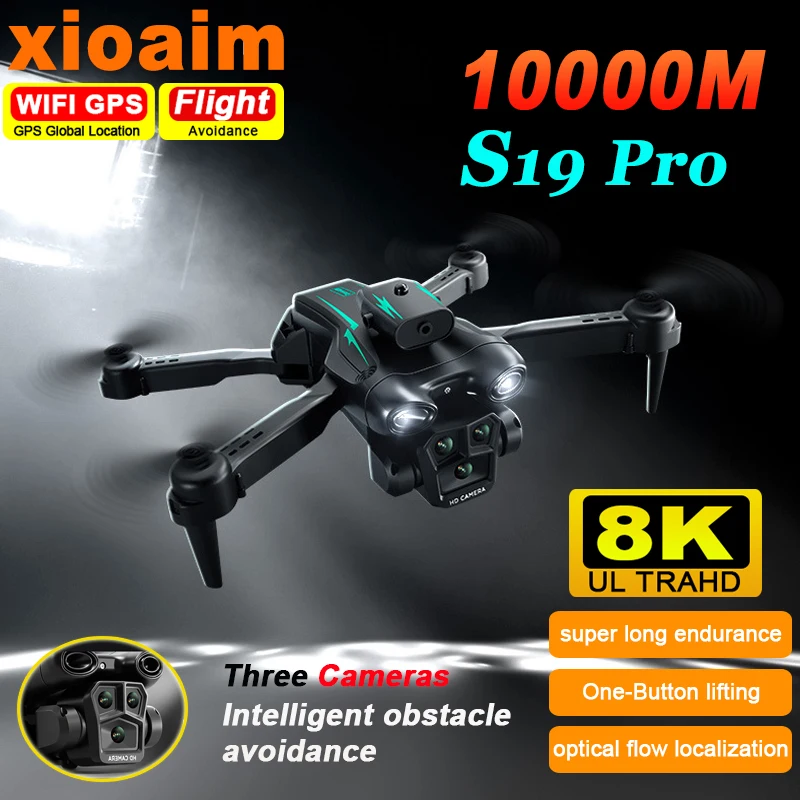 Xiaomi-Dron profesional S19 Ultra, 8K, cámara Dual, fotografía aérea ...