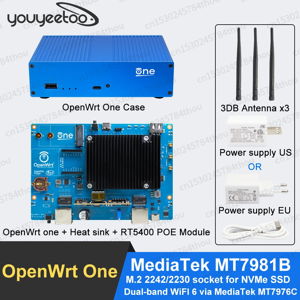 Banana-Pi-OpenWrt-One-Router-Board-MediaTek-MT7981B-Ontwikkelingsbord ...