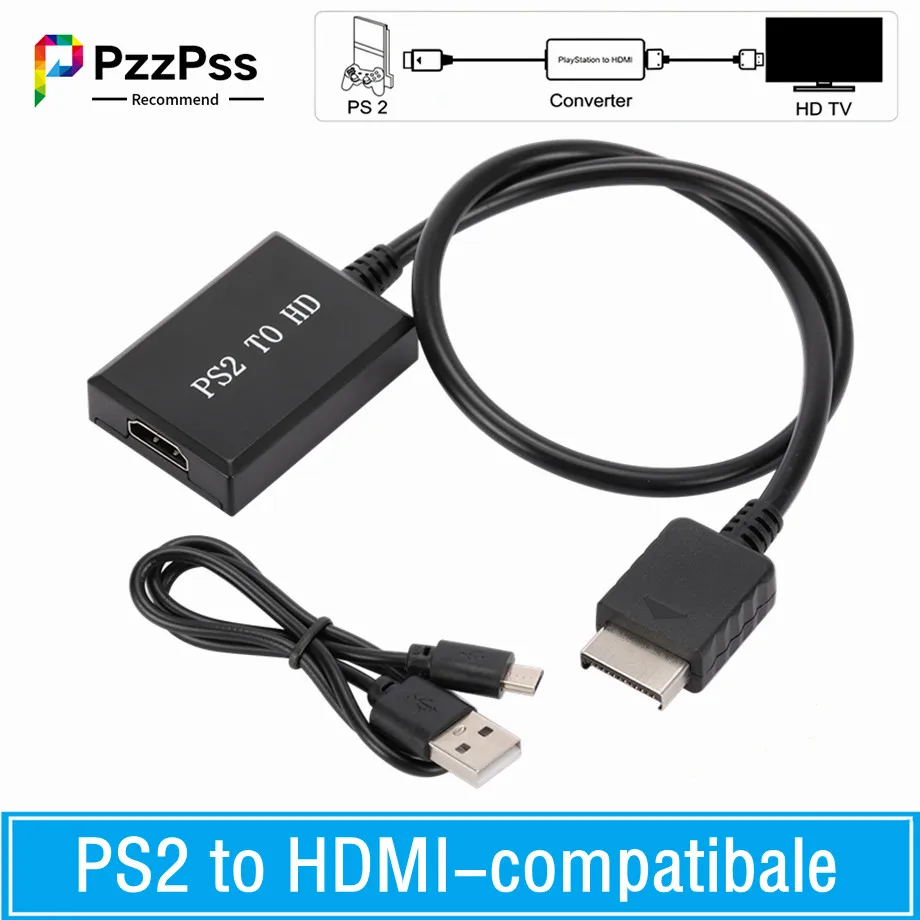 New Ps2 Hdmi 3.5mm Audio Video | Ps2 Hdmi Audio Video Converter - Ps2 ...