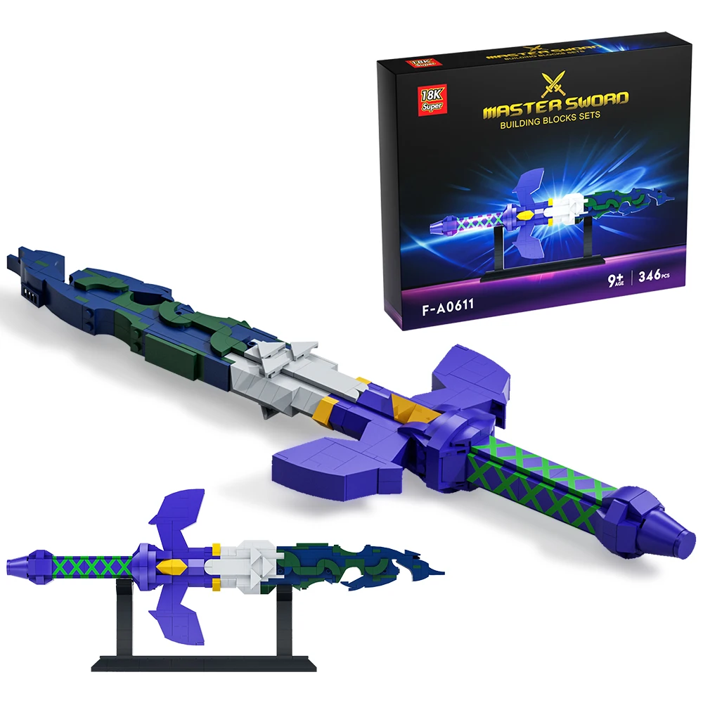 MOC-Zeldaed-Broken-Sword-Model-Building-Block-Game-Character-Weapons ...