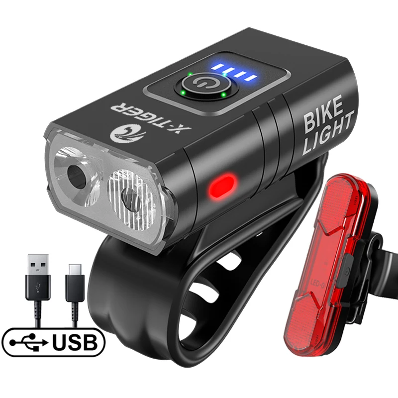 X-TIGER Cycling Headlight Waterproof Bike Light 1200 mAh USB ...