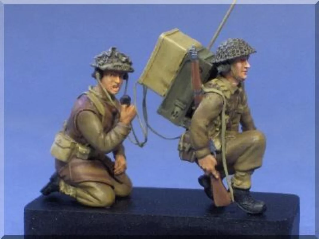 1-35-Scale-Resin-Figure-Model-Kit-modeling-British-Army-Infantry-Radio ...