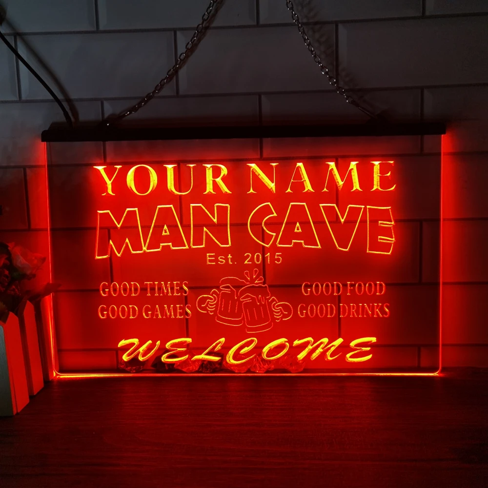Neon Man Cave Signs