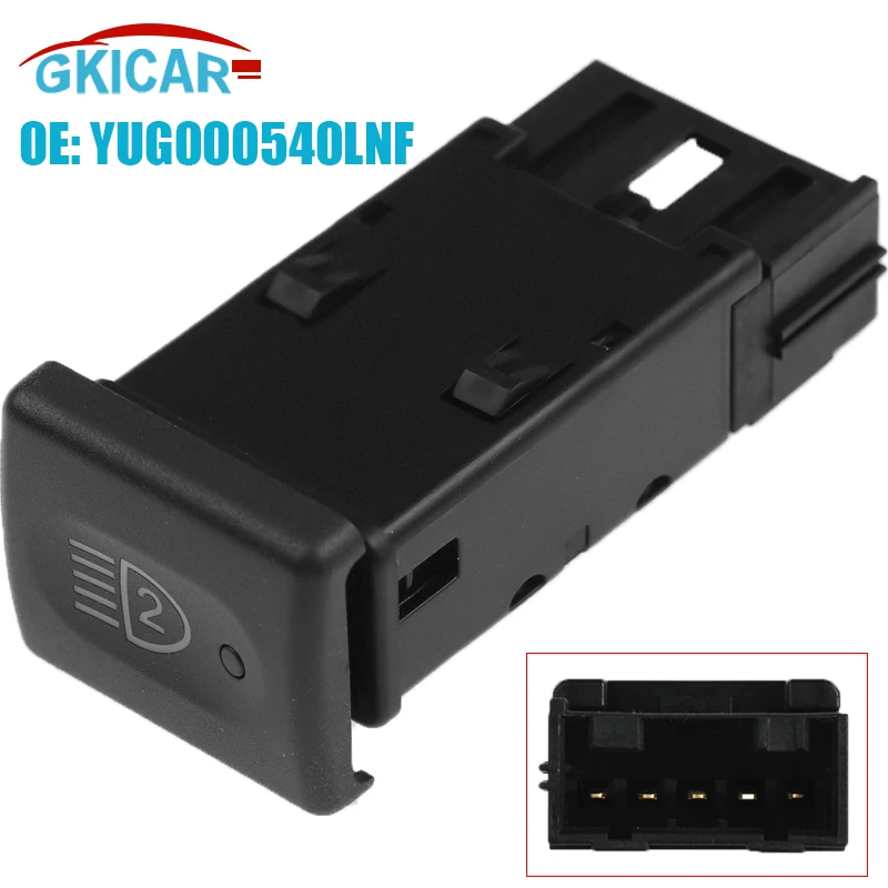 YUG000540LNF 5 Pins Front Fog Lamp Switch For Land Rover Defender TD5 ...