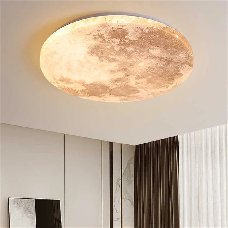 Nordic Moon Ceiling Light Led Bedroom Decoration Lamp Balcony Bathroom Dimmable Room Indoor ...