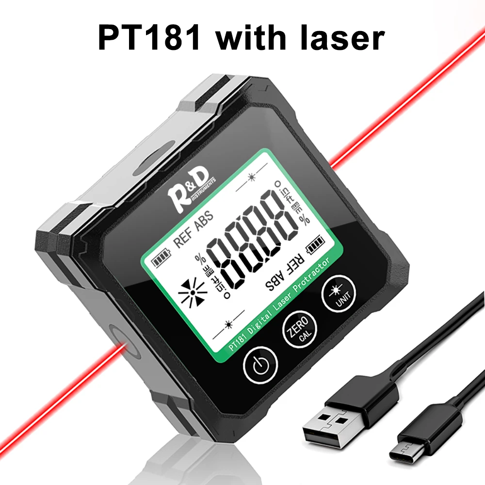 Digital Laser Protractor Inclinometer | Digital Laser Level Inclinometer