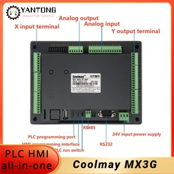 Coolmay-entrada y salida analógica integrada HMI PLC, todo en uno, serie MX3G-43C/70C, 4,3/7 ...