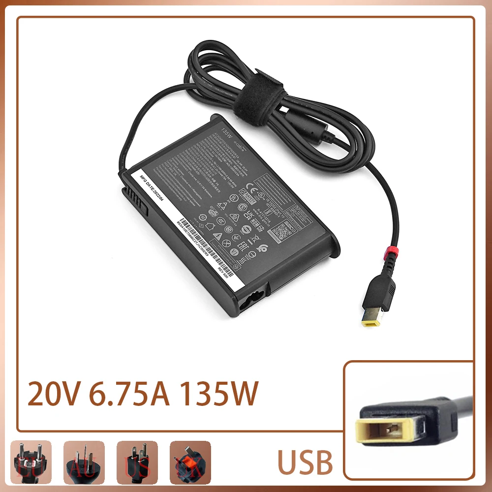 Laptop Adapter 135W 20V 6.75A USB C Notebook Charger for Lenovo T440p ...