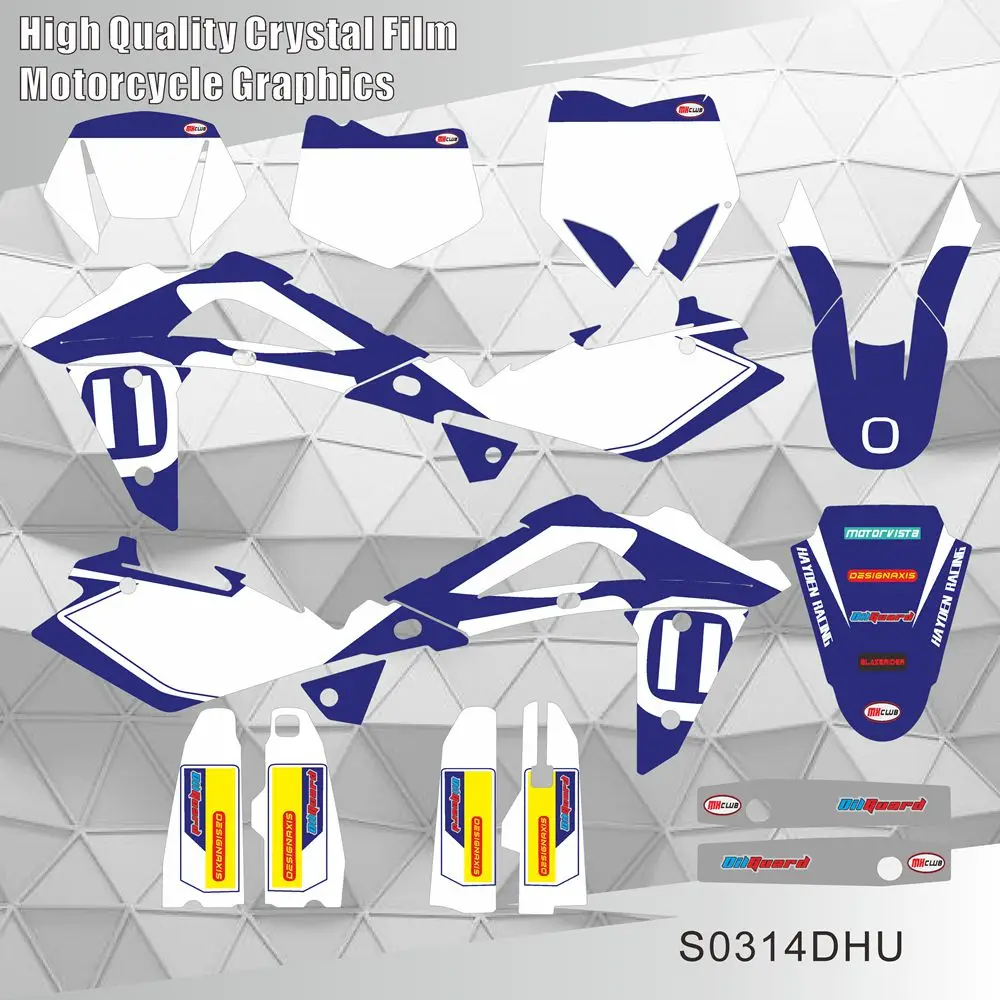 For Husqvarna TC TE 250 450 510 2005 2006 2007 Full Graphics Decals ...