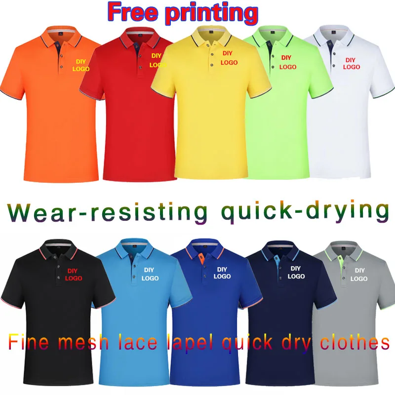 Quick-Dry-Clothes-Polo-Shirt-Enterprise-Custom-Tooling-Lapel-Short ...