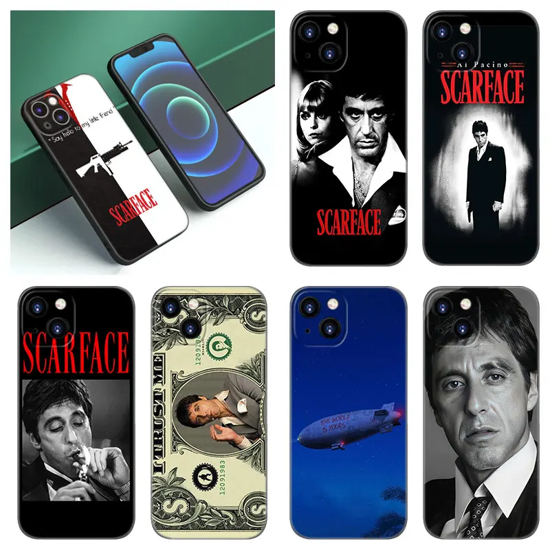Scarface-funda-de-tel-fono-Tony-Montana-para-Apple-carcasa-de-silicona ...