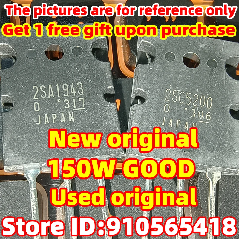 Original-20PCS-10PCS-A1943-10PCS-C5200-2SA1943-2SC5200-100-New-TTA1943-TTC5200-TO-3P-Audio ...