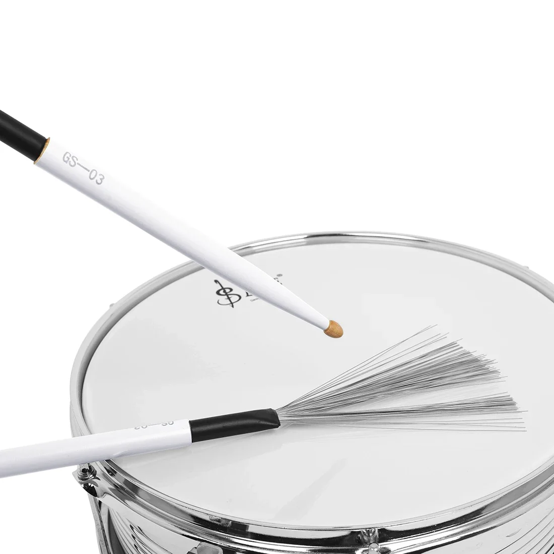 Maple Drumsticks 1 Pair Multi-function Drum Brush Drum Stick Dual-use ...