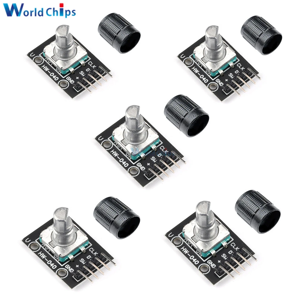 Diymore 5pcs/lot Hw-040 Rotary Encoder Module With 15x16.5 Mm ...