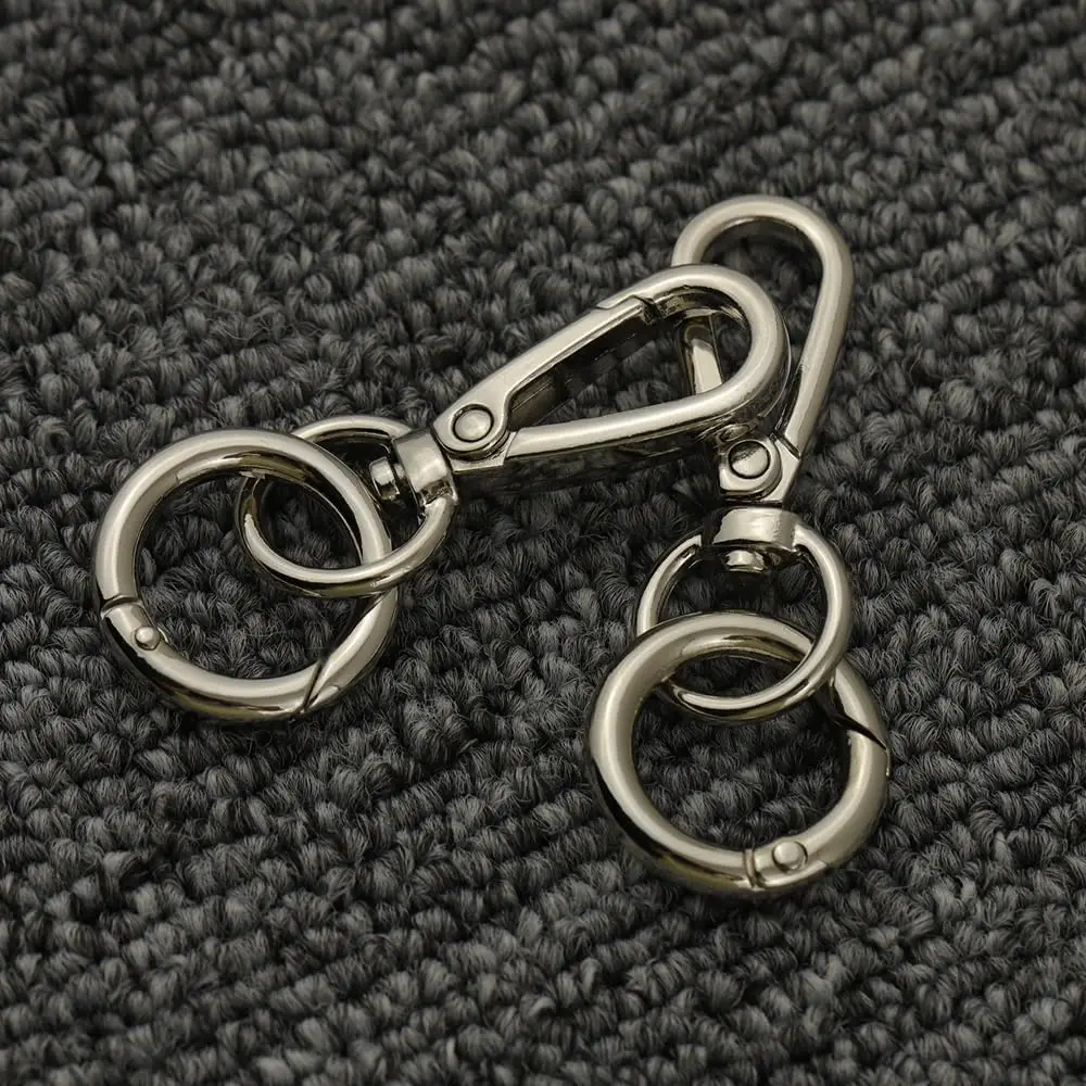2pcs Double Opening Swivel Snap Hook Key Chain Clip Hooks Lobster Clasp ...