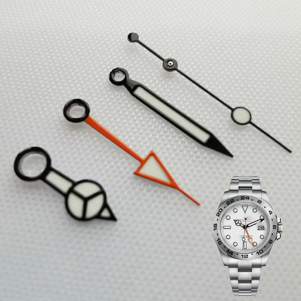 Green luninous watch Hands Set for RLX 226570 Cal.3187 Watch Movement ...