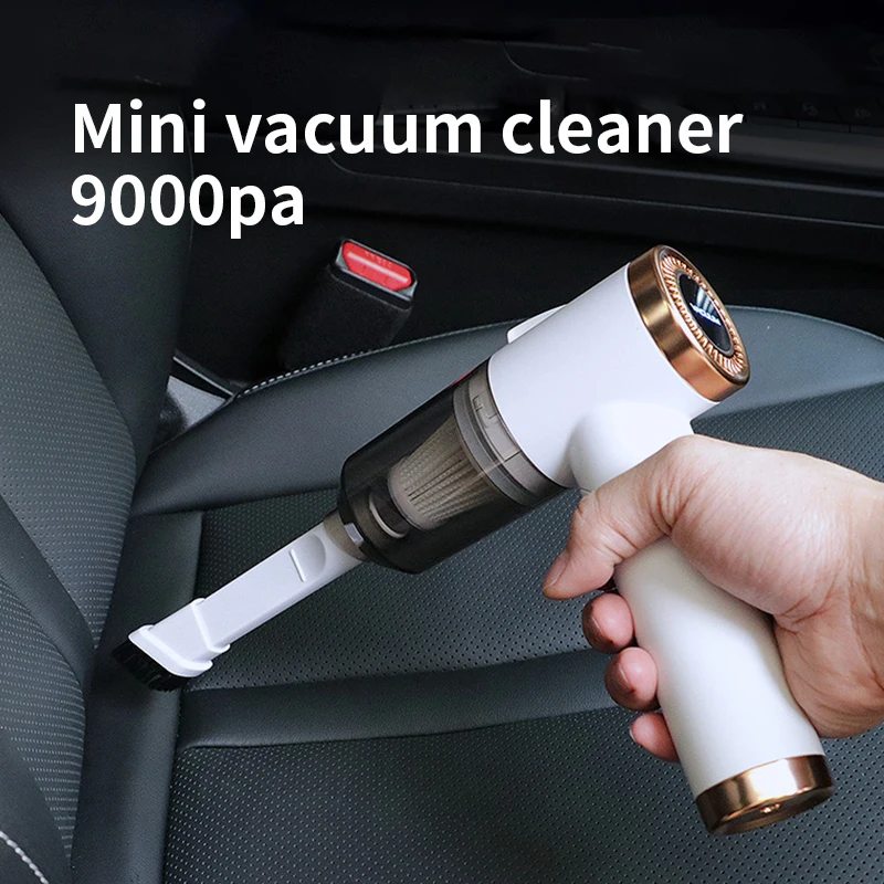 9000pa Wireless Car Vacuum Cleaner Handheld Mini Portable Robot Vacuum ...