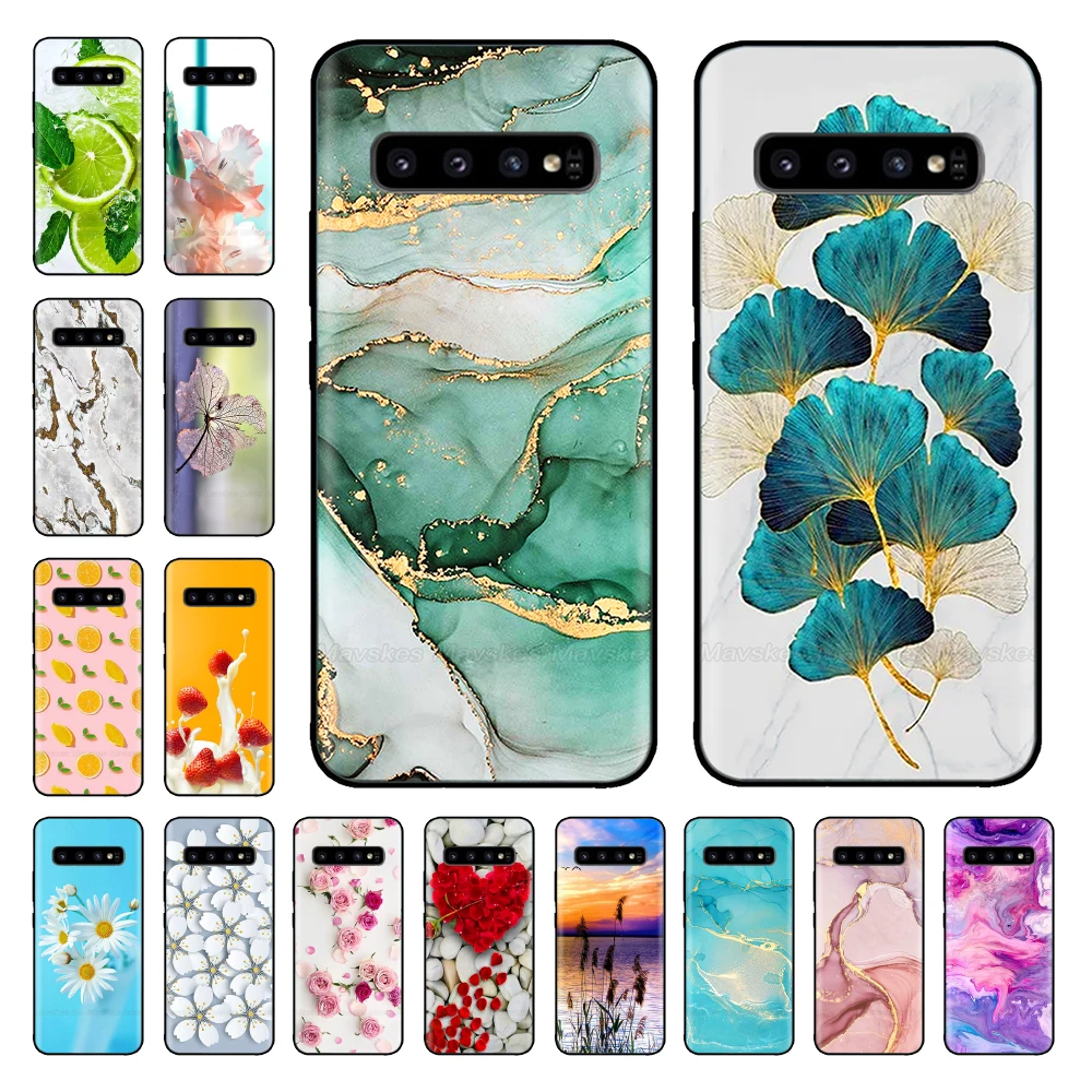 For-Samsung-S10-Plus-Case-S10-Silicone-Fashion-Back-Cover-Cases-For ...