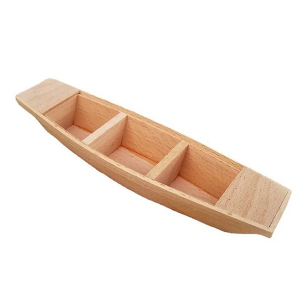 NEW-1PC-Miniature-Wooden-Boat-Scale-Model-Ornaments-Mini-Wood-Fishing ...