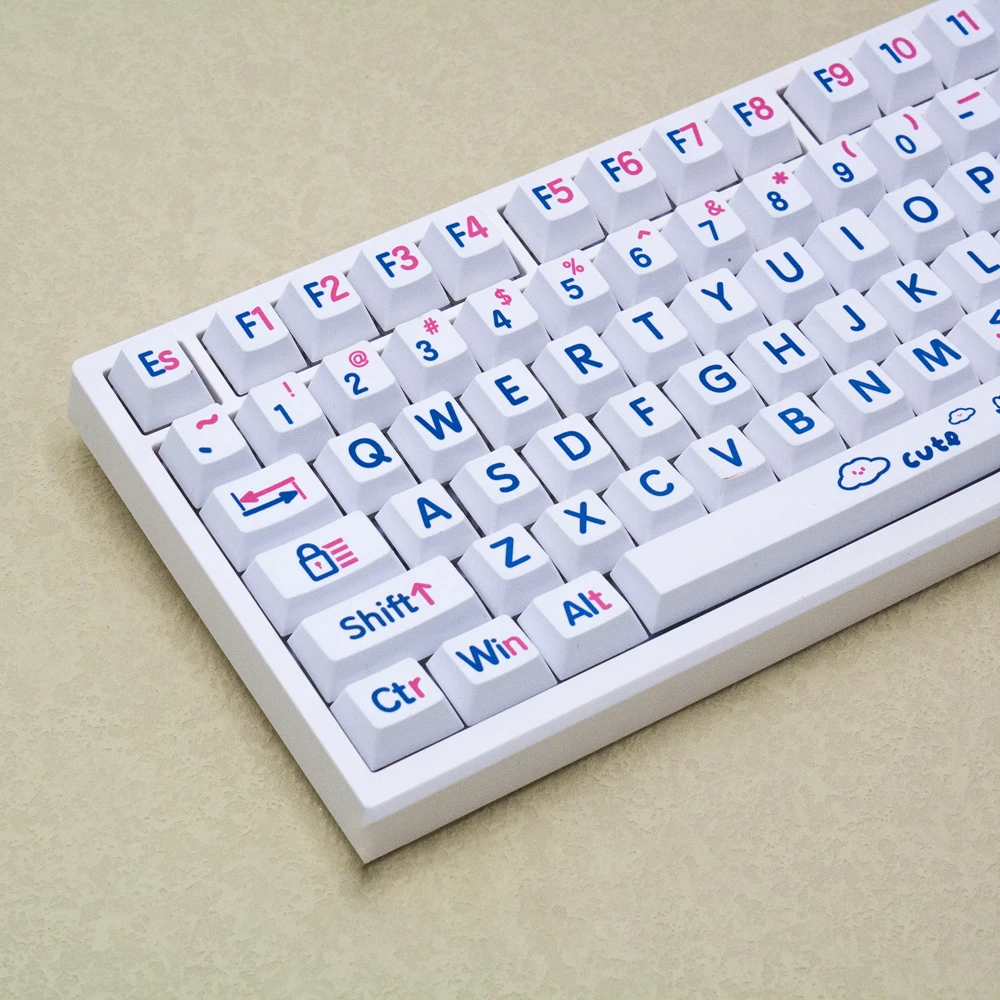 Blue Keycap Large Series Klein Big Key Cap Cherry Height Pbt Thermal ...