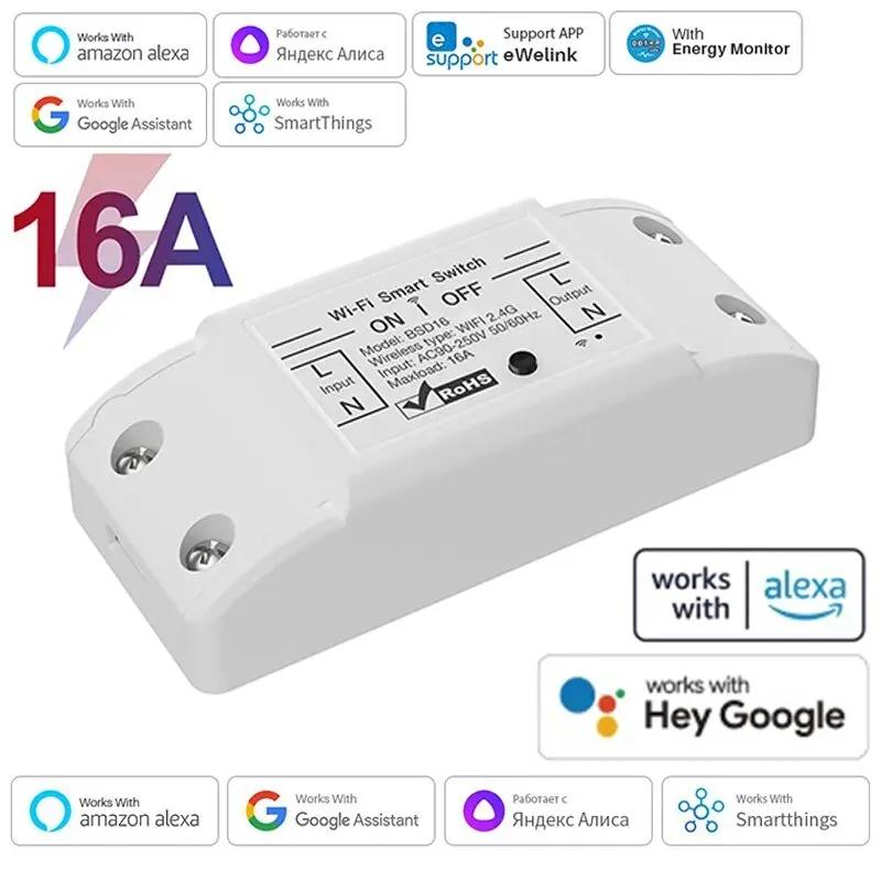 16A-WiFi-Smart-Switch-Smart-Home-Wireless-Control-Switch-Relay-Breaker ...