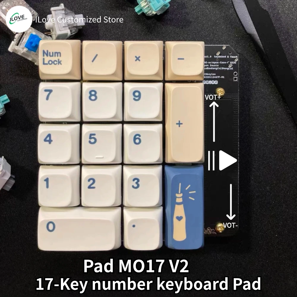 17-Keys-Mechanical-Numpad-Kit-Hot-Swappable-Numpad-Wired-USB-17-Keys ...