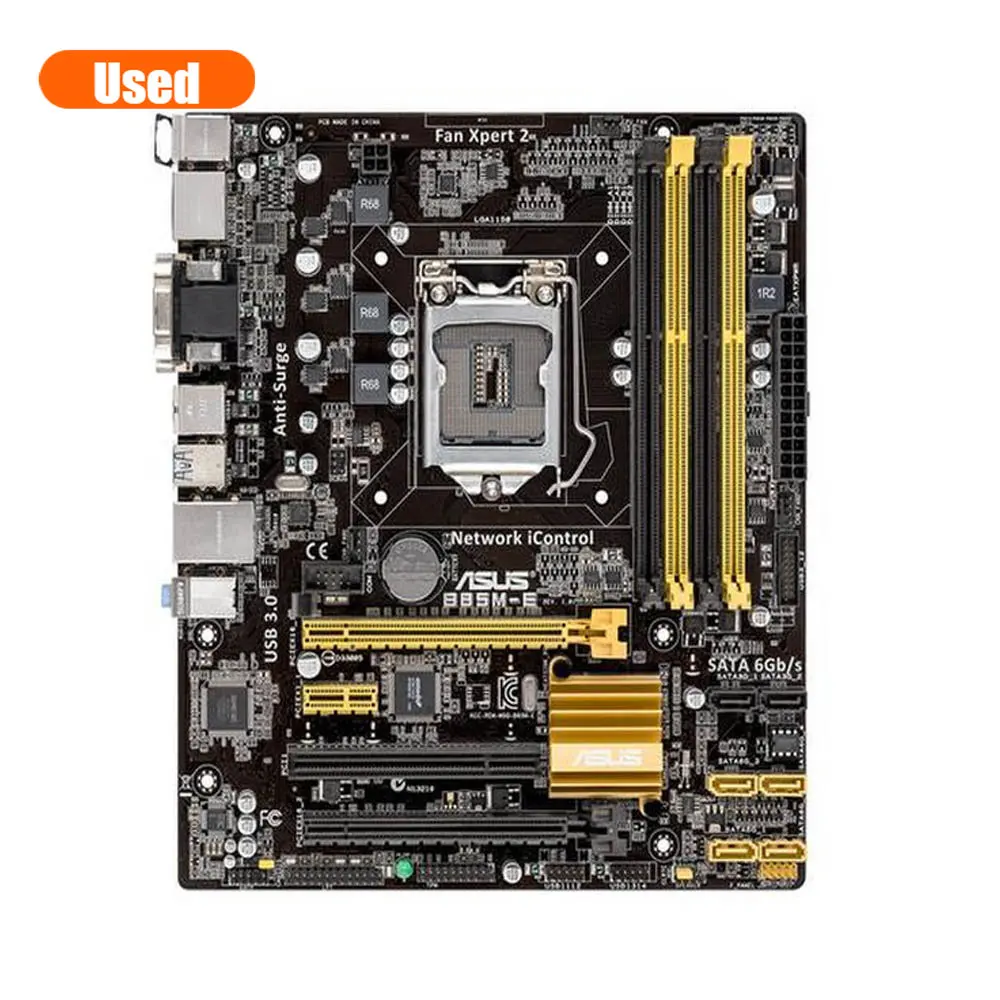 Asus Motherboard B85 B85M E Soquete LGA 1150 i7 i5 i3 DDR3 32G SATA3 USB3.0 Micro ATX Usado ...