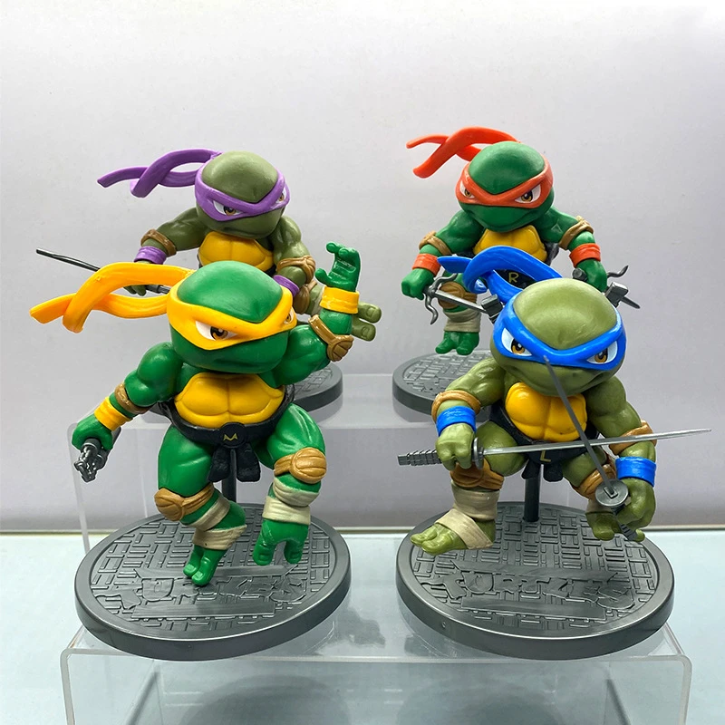 Teenage Mutant Ninja Turtles Leo Raph Mikey Don Action Figure Anime ...