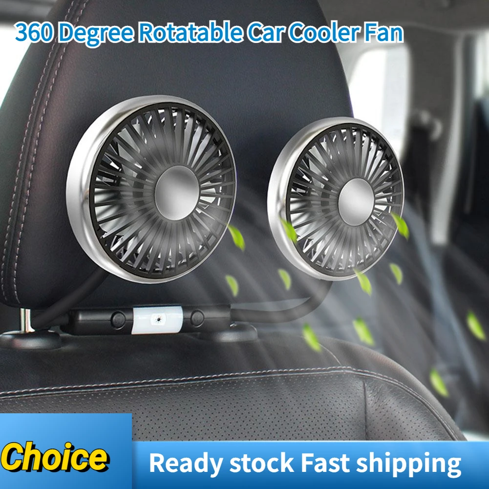 Car-Seat-Back-Cooling-Fan-USB-Charge-Dual-Head-Fan-360-Degree-Rotation ...