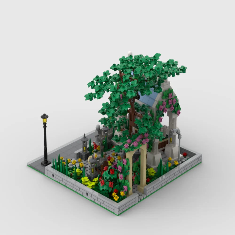 1504pcsMoc-building-blocks-back-garden-bricks-collection-display-toys ...